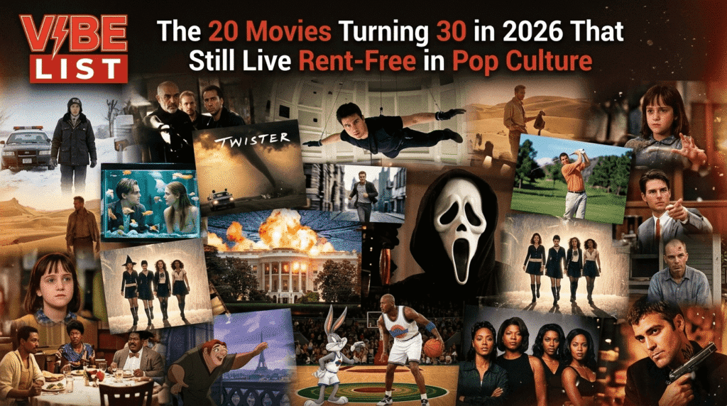 20 Movies Turning 30 in 2026 That Still Live Rent-Free | Vibe List